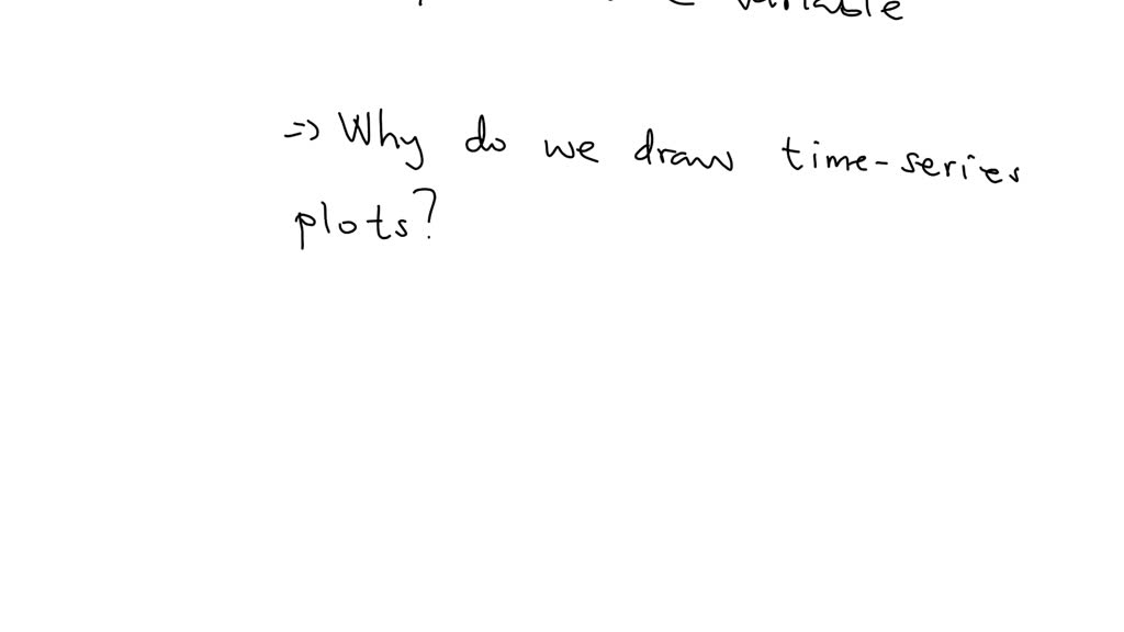 What Type Of Variable Is Required When Drawing A Time Series Plot Why Do We Draw Time Series Plots