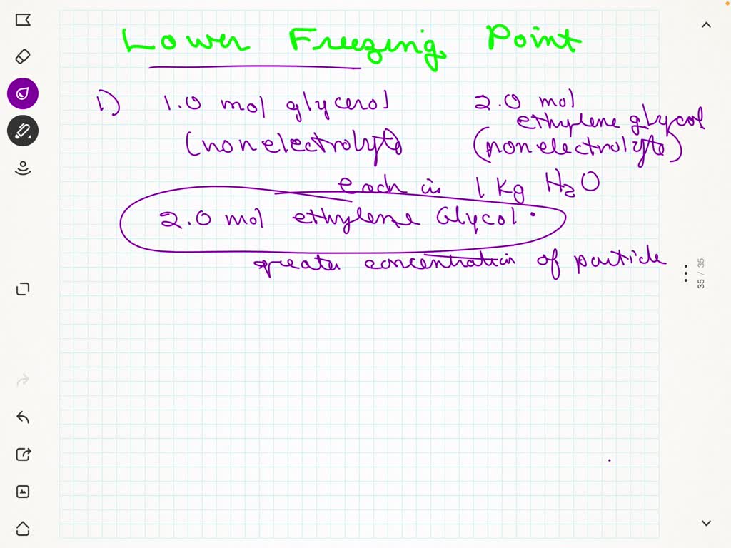 SOLVED:In each pair, identify the solution that will have a lower ...