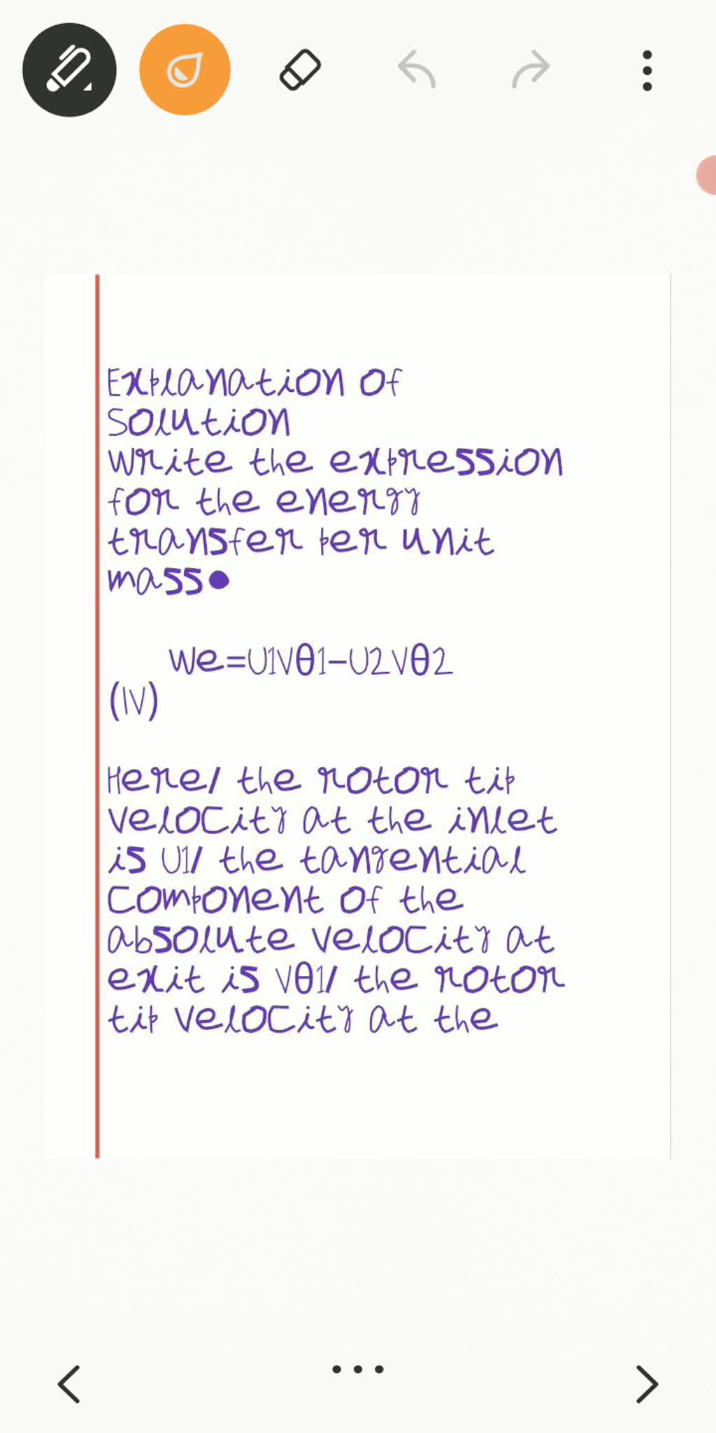 An inward flow radial turbine (see Fig. P5.89) involves a nozzle angle ...