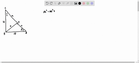 VIDEO solution:The sides of a right angled triangle are 21 and 28 cm ...