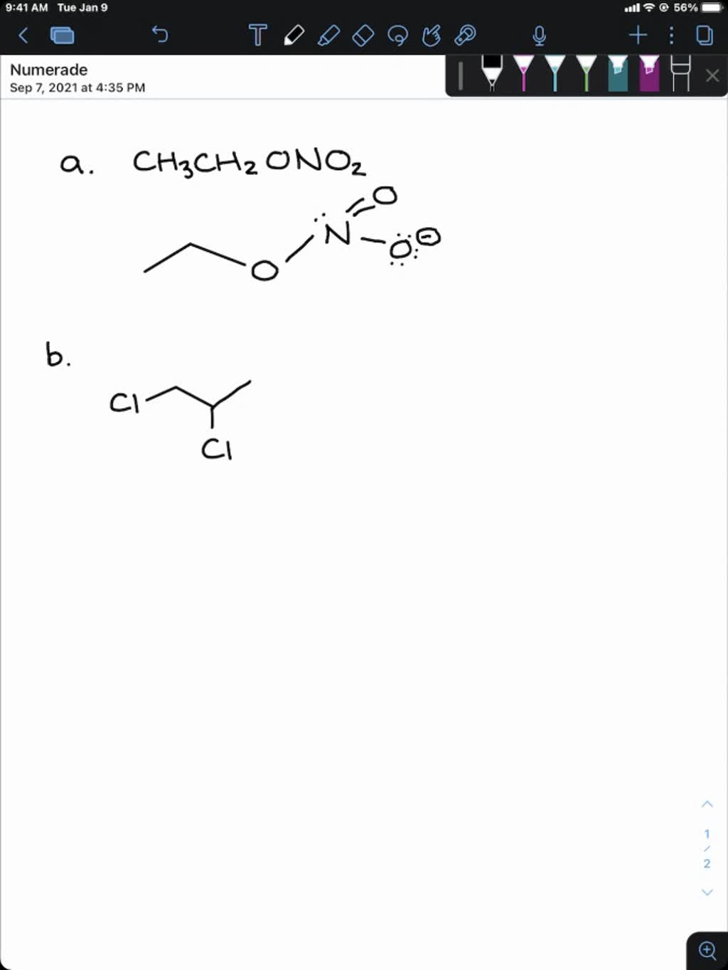 SOLVED:Write a structural formula for each of the following compounds ...