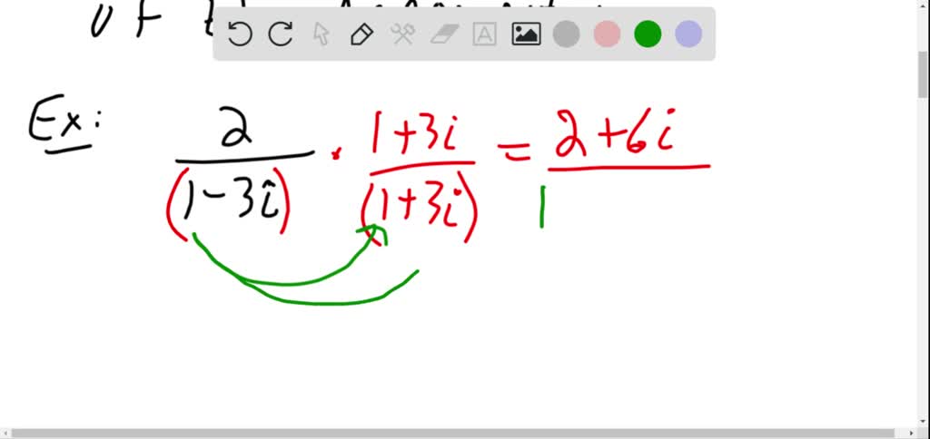 SOLVED:Explain how to divide complex numbers. Provide an example with ...