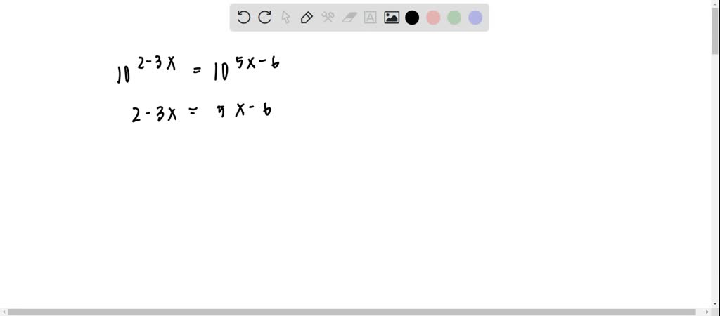 SOLVED:Find all numbers x such that the indicated equation holds. 10^2 ...