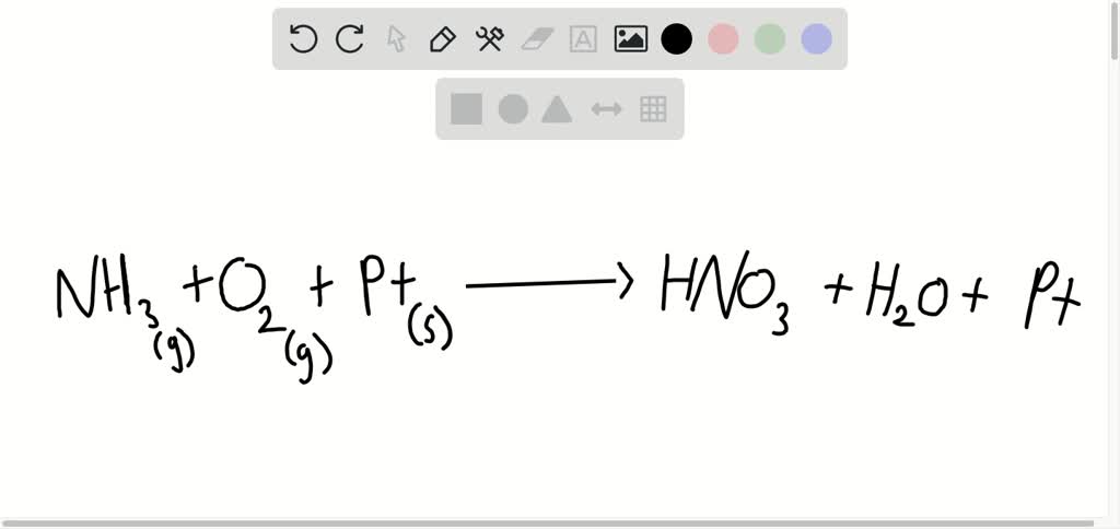 SOLVED:Nitric acid, HNO 3 , can be produced by reacting high- pressure ...