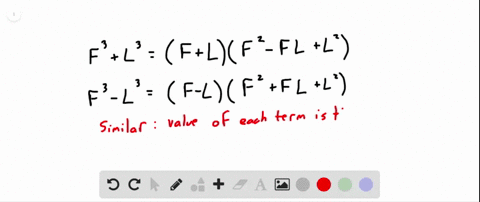 SOLVED:Explain how the patterns used to factor the sum and difference of two cubes are similar ...