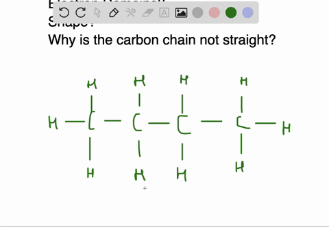 SOLVED:Consider the butane, C4 H10, molecule. a. Draw the Lewis dot ...