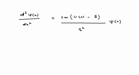 ⏩SOLVED:A finite potential energy function U(x) allows ψ(x). the ...
