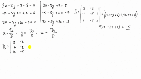 ⏩SOLVED:Use Cramer's rule to solve each system of equations. If D=0,… | Numerade