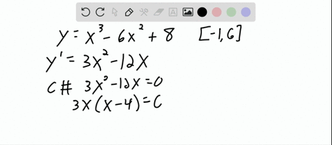 SOLVED:Find the minimum and maximum values of the function on the given interval by comparing ...