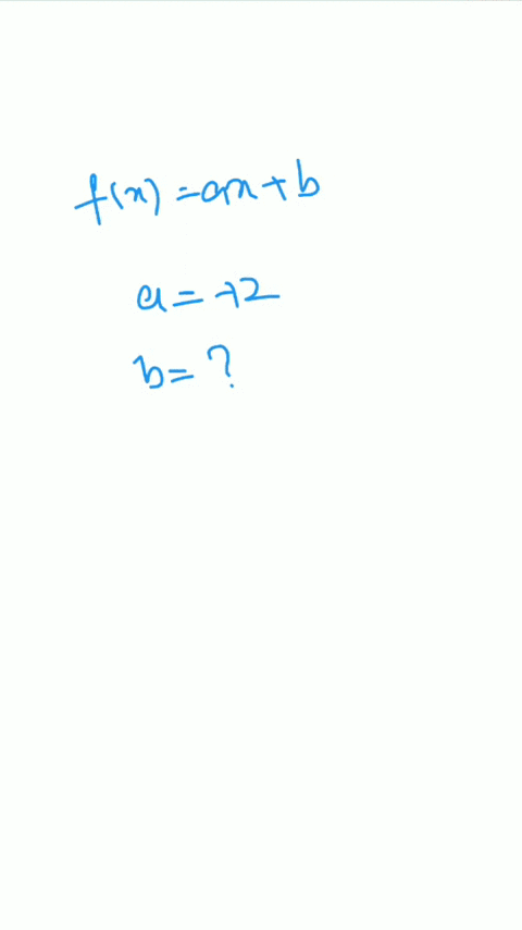 Solved A Verbal Description Of A Linear Function F Is Given Express