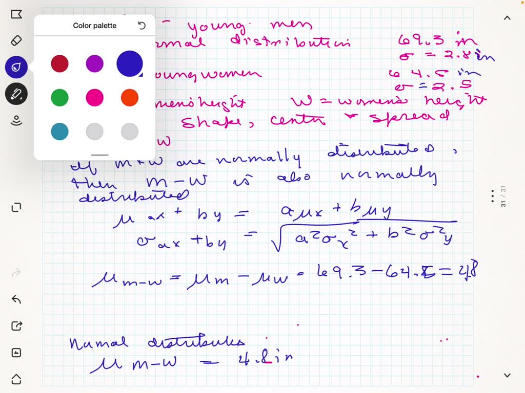 How tall? 6.2 ) The heights of young men follow a Normal distribution ...