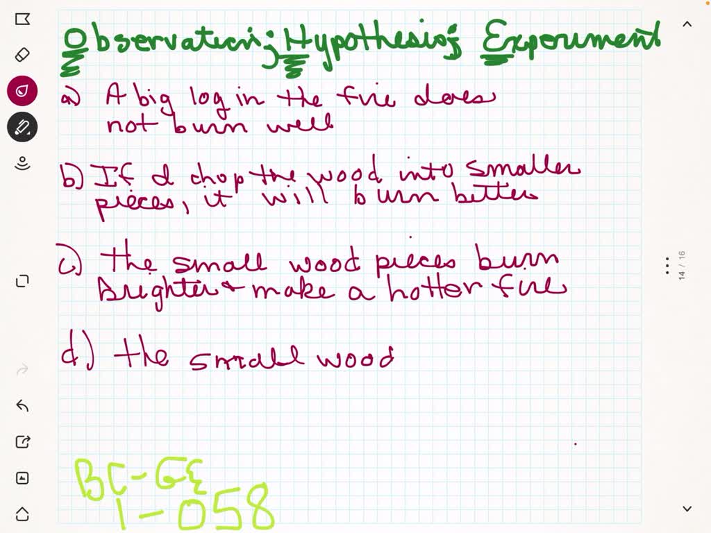 SOLVED:Classify each of the following as an observation (O), a ...