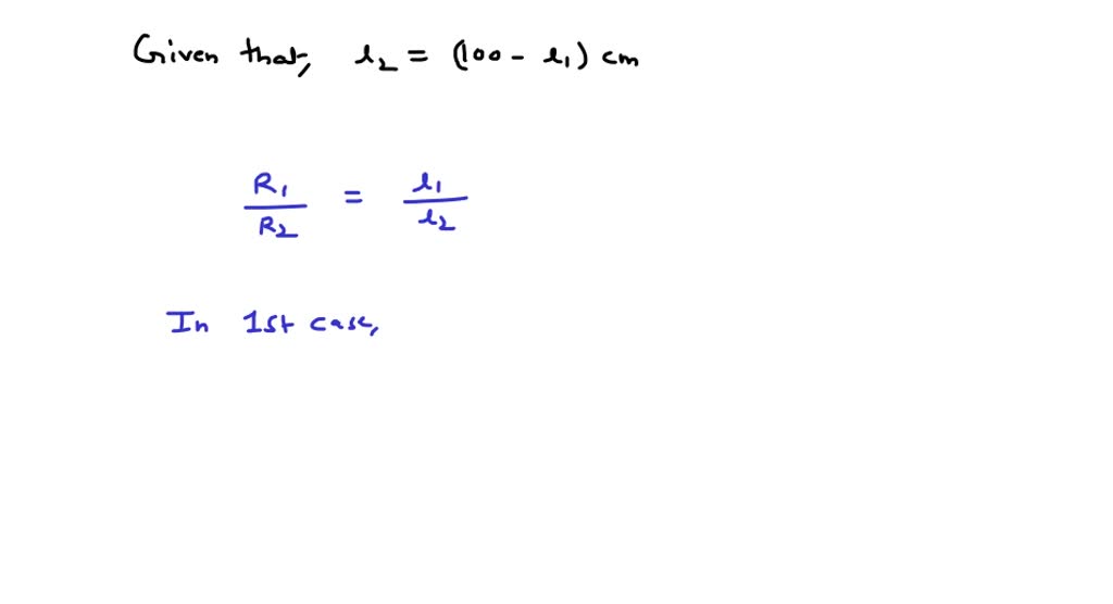 SOLVED:In a meter bridge experiment, null point is obtained at 20 cm ...