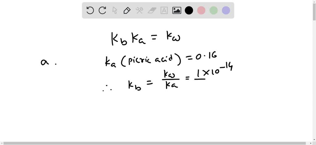 SOLVED:Find the value of Kb for the conjugate base of the following ...