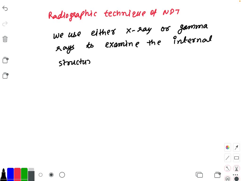 SOLVED:What are the radiographic techniques of NDT?