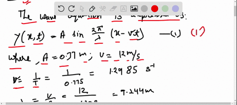 SOLVED:The drawing shows two graphs that represent a transverse wave on a string. The wave is ...