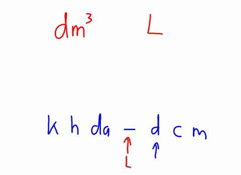 SOLVED:The abbreviation for liter is