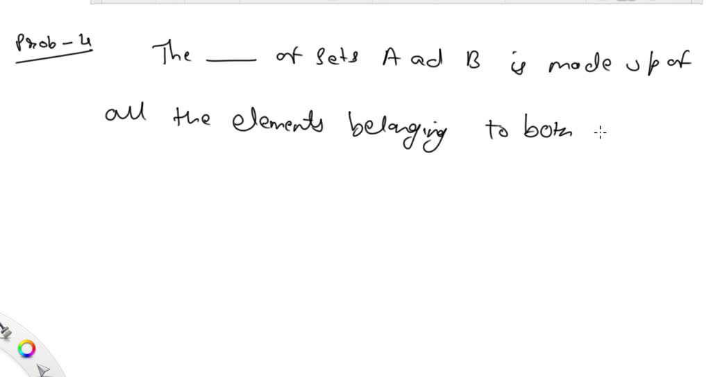 ⏩SOLVED:The of sets A and B is made up of all the elements… | Numerade