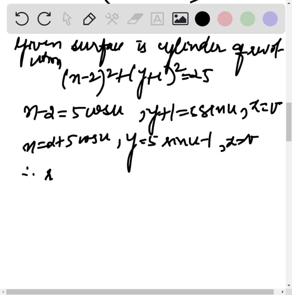 ⏩solved Find A Parametric Representation And A Normal Vector The… Numerade