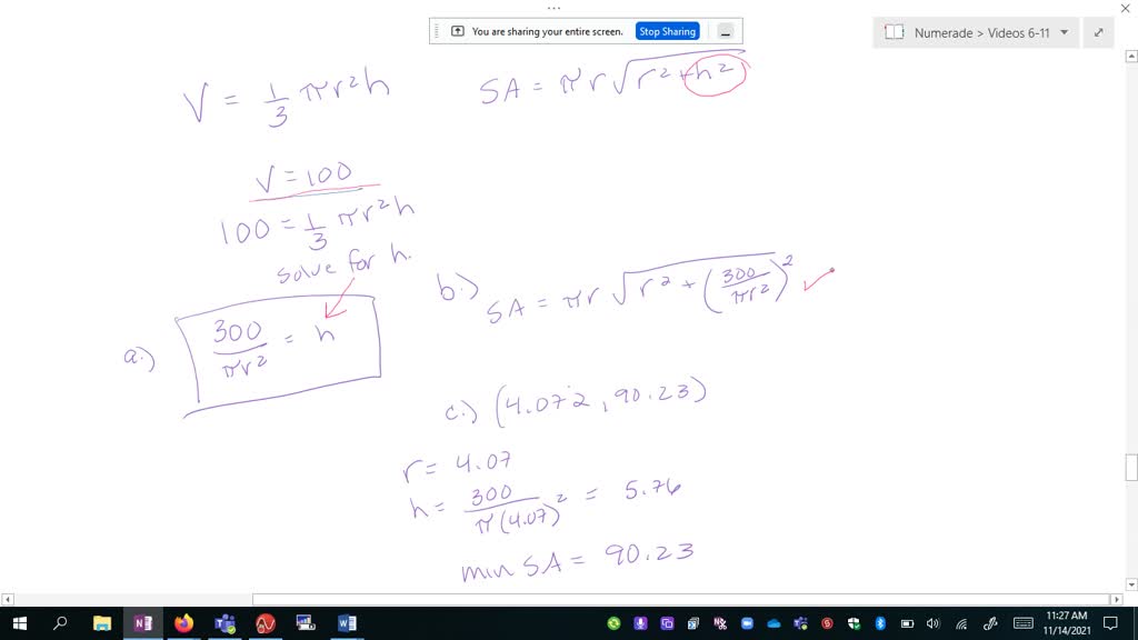 SOLVED:A curved prism has a base which is a sector of a disk of radius ...