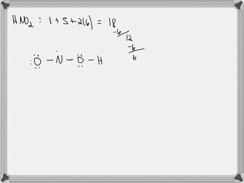 SOLVED:Consider nitrous acid, HNO2 (HONO). (a) Write a Lewis structure ...