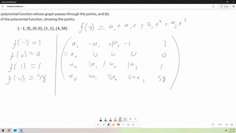 ⏩SOLVED:(a) determine the polynomial function whose graph passes… | Numerade