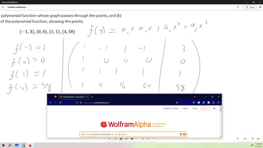 ⏩SOLVED:(a) determine the polynomial function whose graph passes… | Numerade