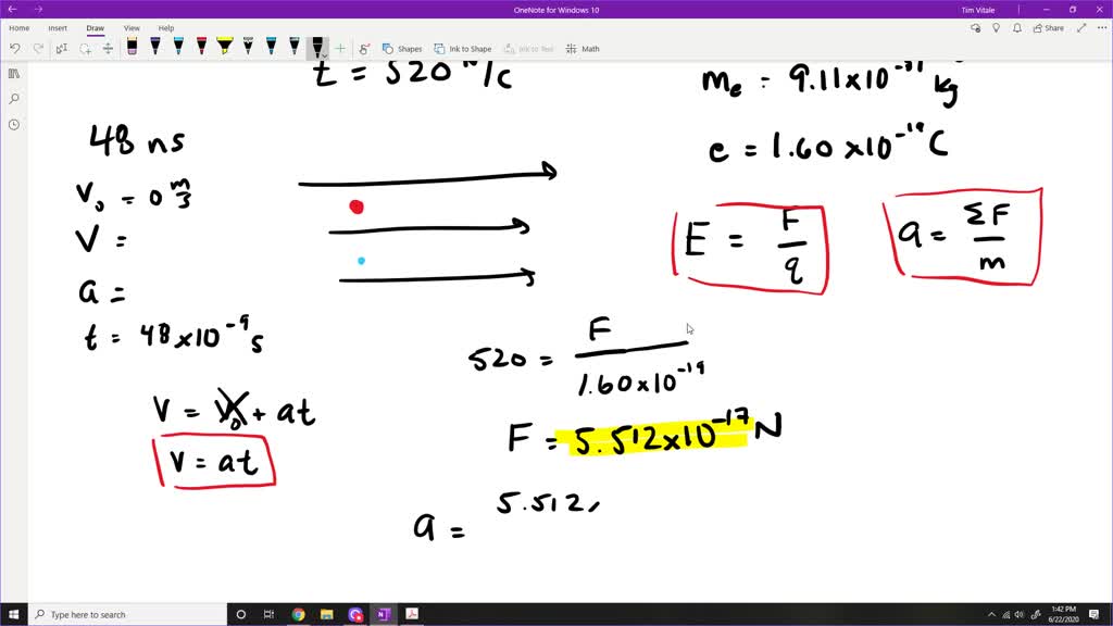 Solved An Electron And A Proton Are Each Placed At Rest In An External