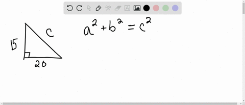 VIDEO solution:Find the length of the hypotenuse in each right triangle ...