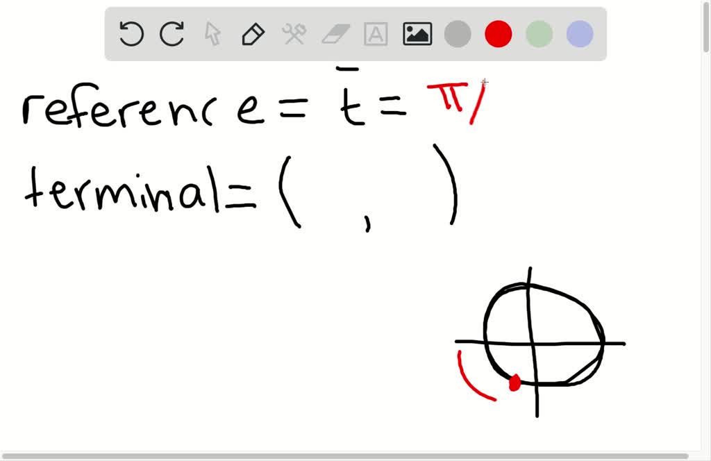 SOLVED:Find (a) the reference number for each value of t, and (b) the terminal point determined ...