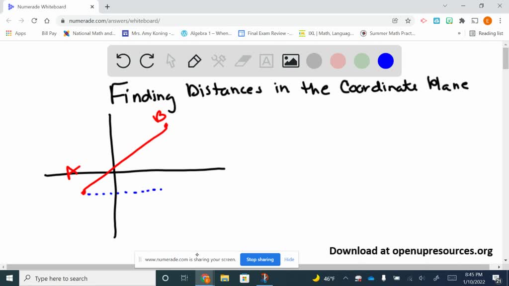 SOLVED:Summary Lesson: Finding Distances in the Coordinate Plane