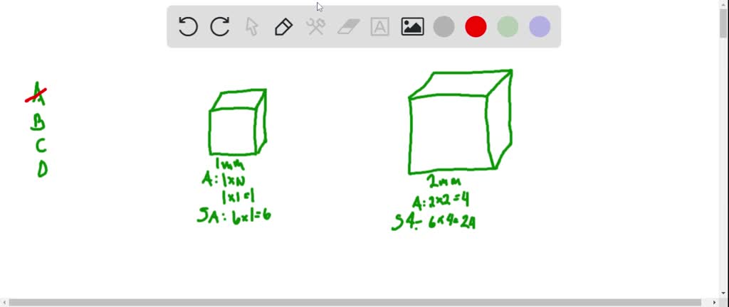 Compared with a smaller cell, a larger cell of the same shape has (A ...