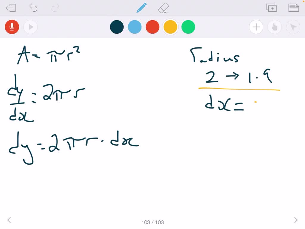 ⏩SOLVED:A circular disk has initially the area of 9 πsq in. The disk ...
