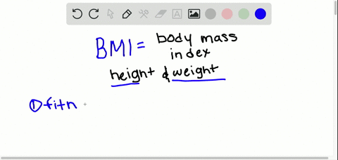 SOLVED:The index that is often used to classify people as being ...