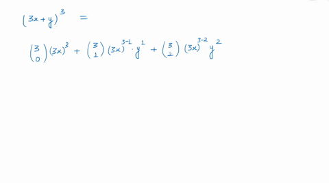 SOLVED:Use the Binomial Theorem to expand each binomial and express the result in simplified ...