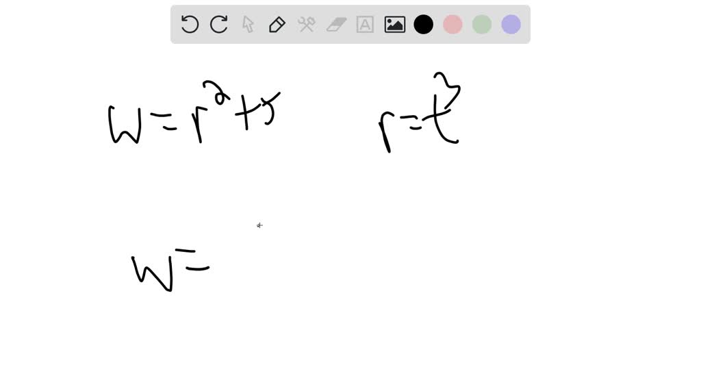 ⏩SOLVED:Use substitution to compose the two functions. w=r^2+5 and … | Numerade