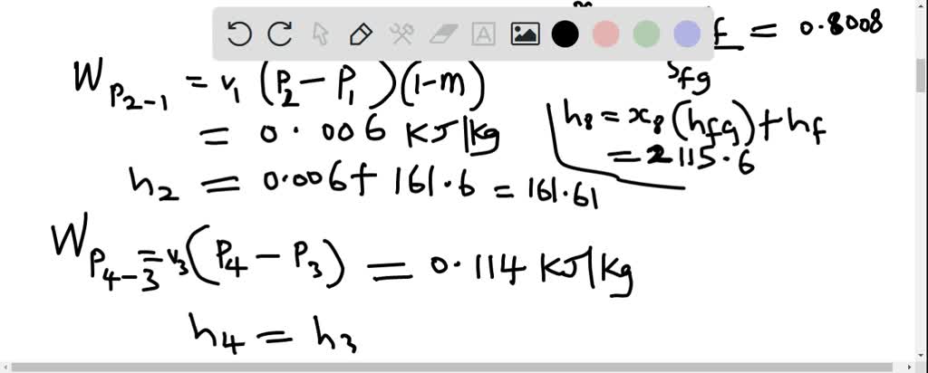 SOLVED:Modify the ideal Rankine cycle of Problem 8.9 to include one open feedwater heater ...