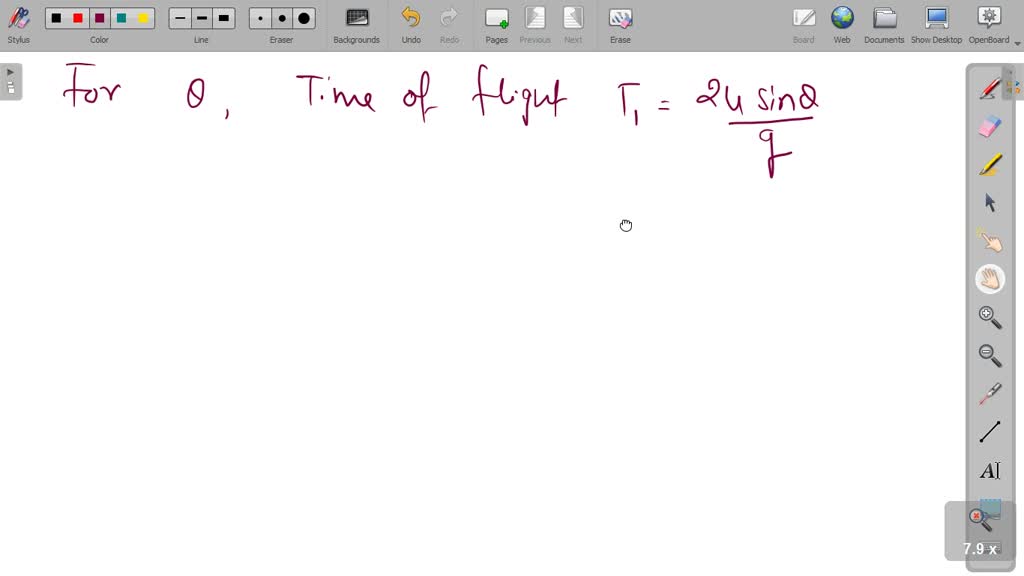 SOLVED:A projectile can have the same range $R$ for two angles of projection. If $t_{1}$ and $t ...