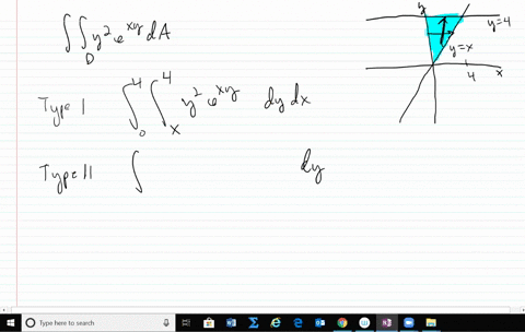 SOLVED:13-14= Set up iterated integrals for both orders of integration. Then evaluate the double ...