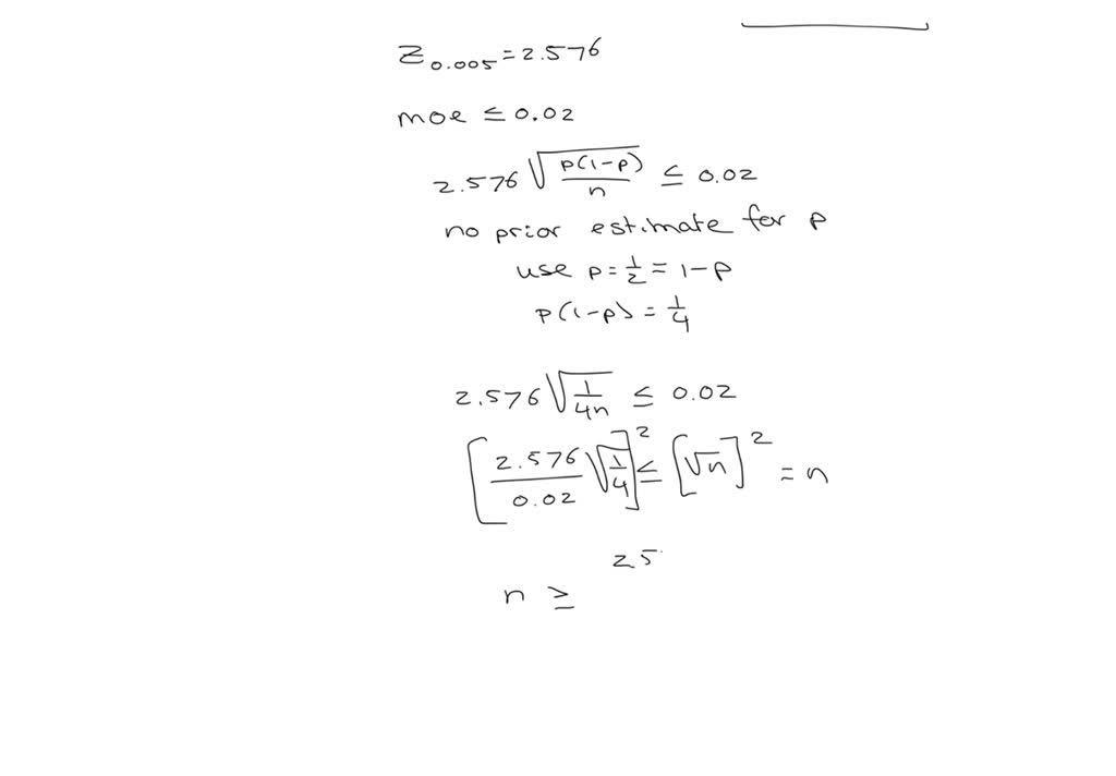 SOLVED:You wish to estimate, with 99 % confidence, the population ... SOLVED:You wish to estimate, with 99 % confidence, the population ...