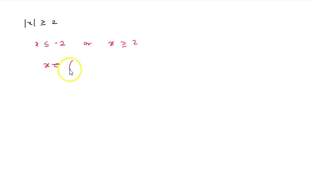SOLVED:Graph the set on the number line and express the set using ...