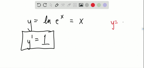 SOLVED:Find the derivative.y=lne^x