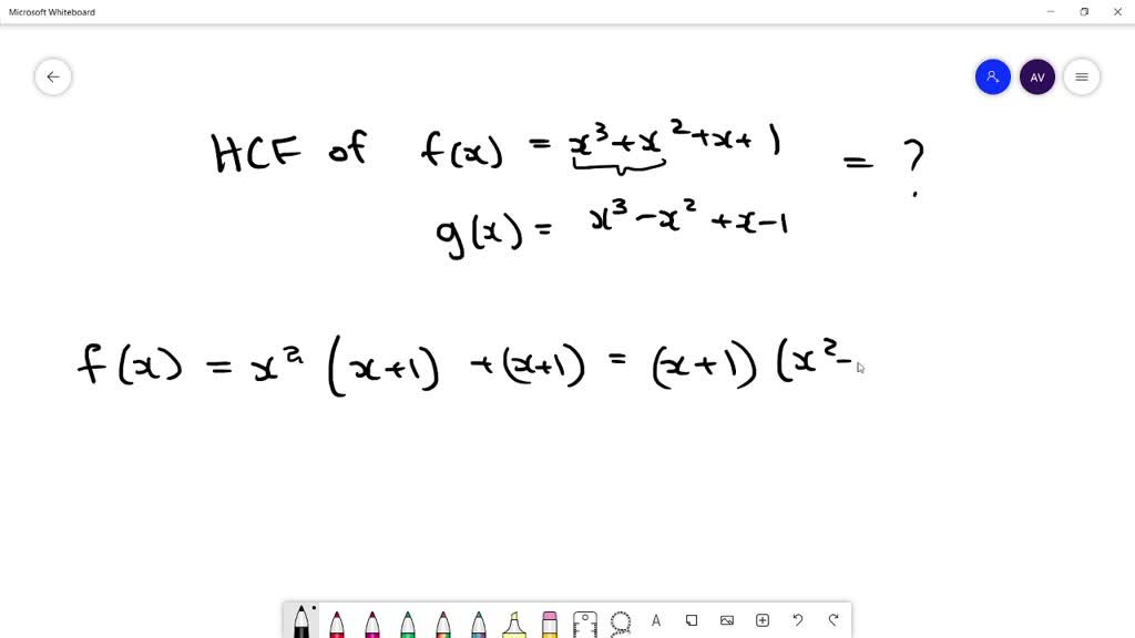 SOLVED Find The Gcd Of X 3 2 X 2 1 And X 2 x 3 In x And Express It