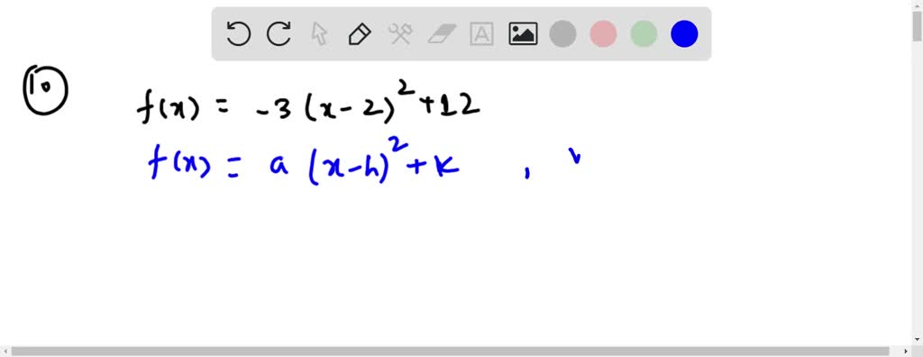 SOLVED:Find the coordinates of the vertex for the parabola defined by ... SOLVED:Find the coordinates of the vertex for the parabola defined by ...