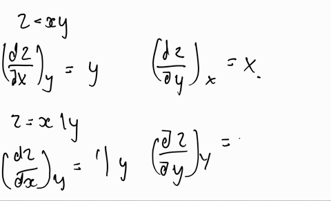 SOLVED:5 Find all the second partial derivatives in each of the ...