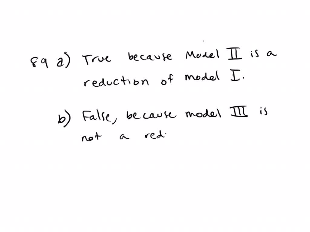 VIDEO solution:Refer to the three models given in Exercise 11.88 . Let ...