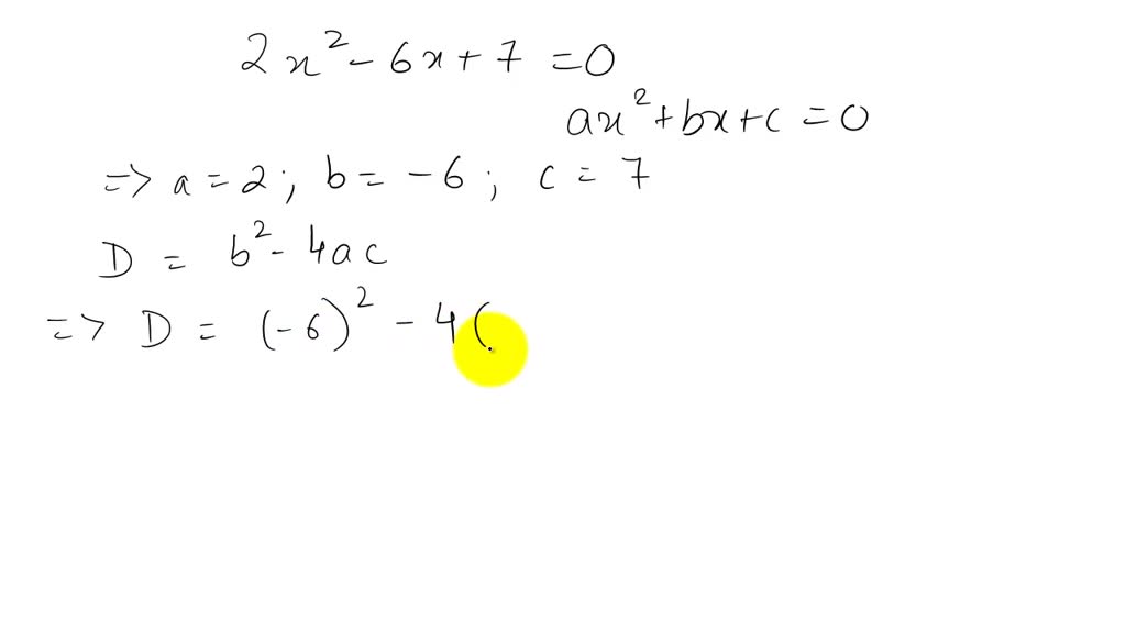 SOLVED:In Problems 73-78, use the discriminant determine whether each ...