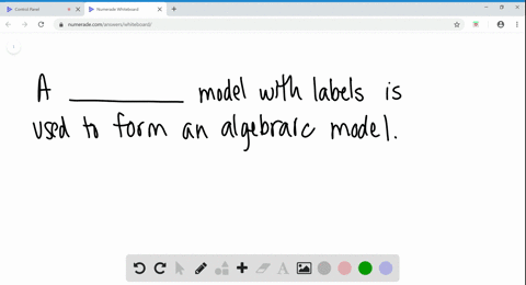 SOLVED:In Exercises 1 and 2, complete the sentence. A model with labels ...