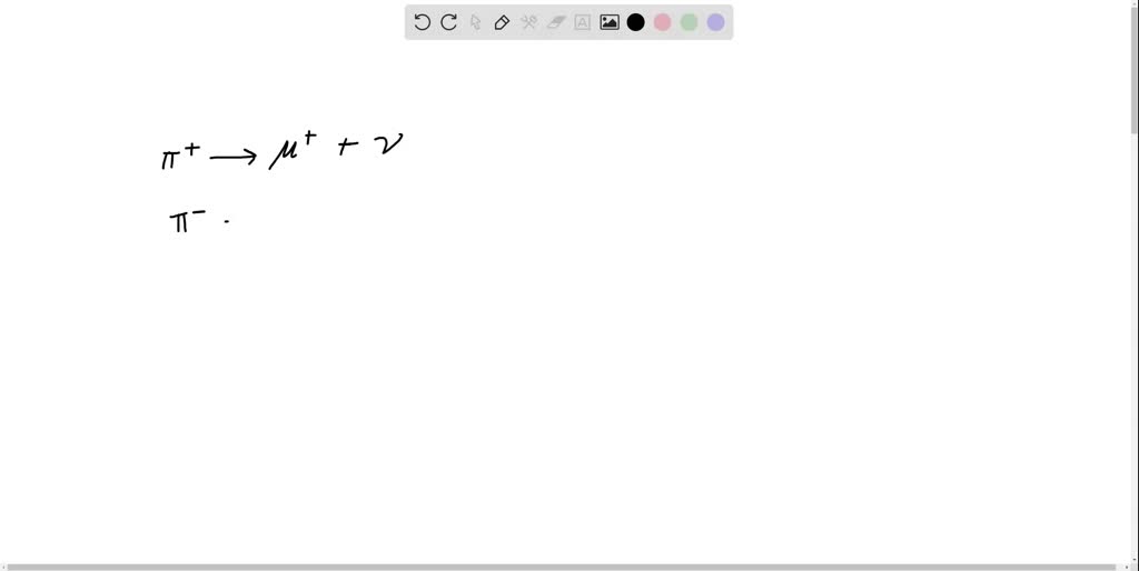 ⏩SOLVED:A positively charged pion decays by Eq. 44-7: π^+ →μ^++νWhat ...