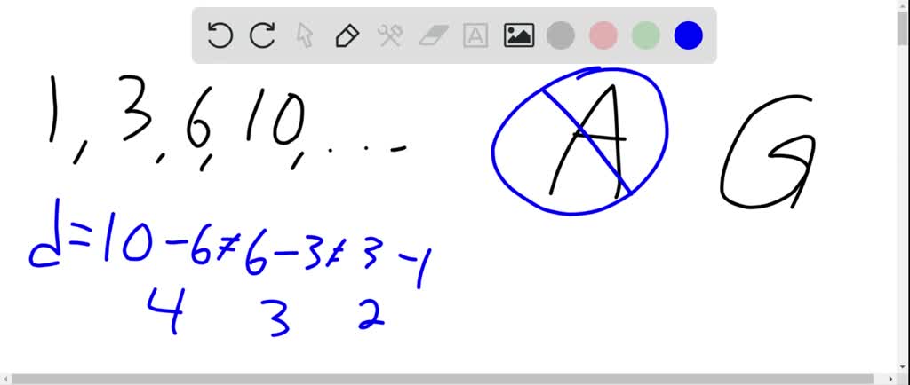 SOLVED:Determine whether the given sequence is arithmetic, geometric, or neither. If the ...